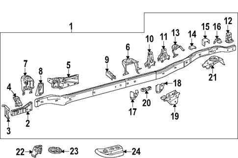 Frame & Components for 2024 Toyota Tacoma | OEM Parts Online