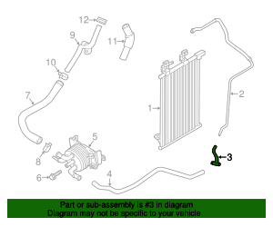 21633-EZ32B - Automatic Transmission Oil Cooler Hose 2017-2019 Nissan ...