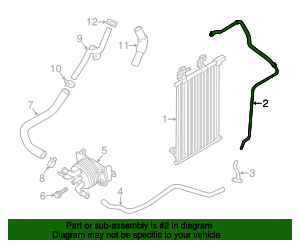 2017-2019 Nissan TITAN Water Inlet 21631-EZ20A | TascaParts.com