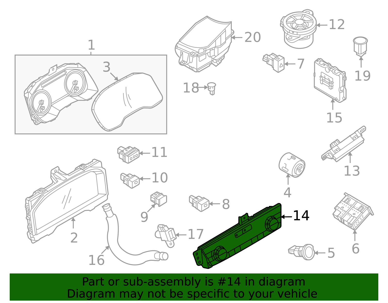 2021-2022 Nissan Rogue Temp Control 27500-6RK1A | Team Nissan Inc.