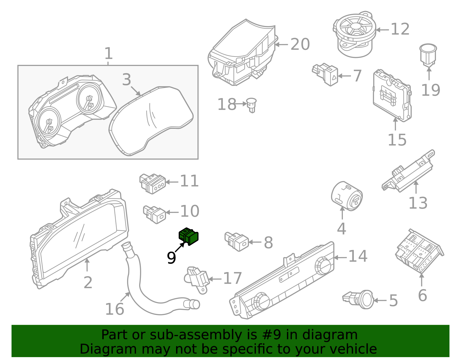 2021-2025 Nissan Switch 25285-6RA0A | My Nissan Part