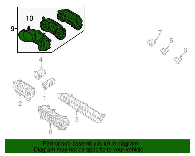 94051-A9190 - Cluster Assembly 2019-2021 Kia Sedona | Kia.Parts Store
