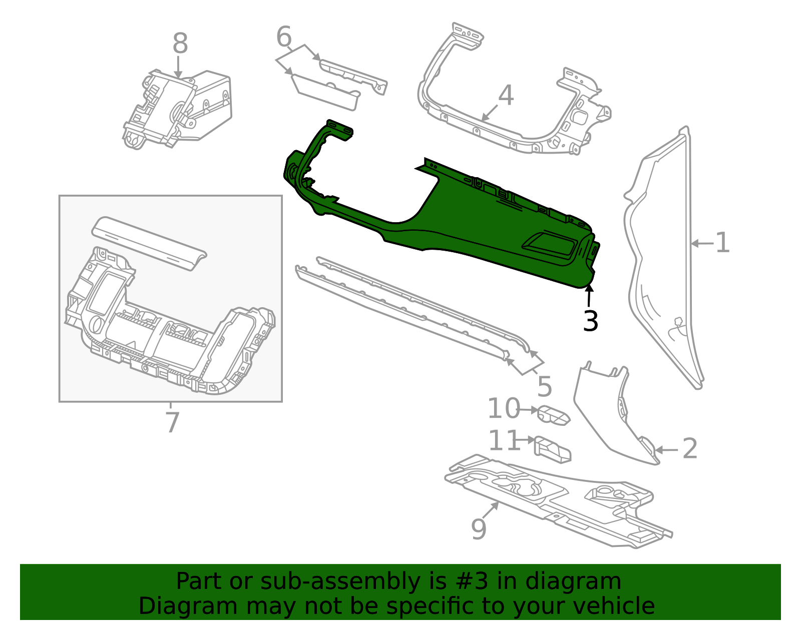 86822084 - Trim Pad 2021-2024 GM | GMPartsNow
