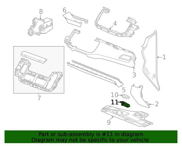 2021-2023 GM Lamp Bracket 84905682 | GMPartsDirect.com