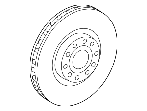2015-2016 Audi A3 Disc Brake Rotor Front 5C0-615-301-D | OEM Parts Online