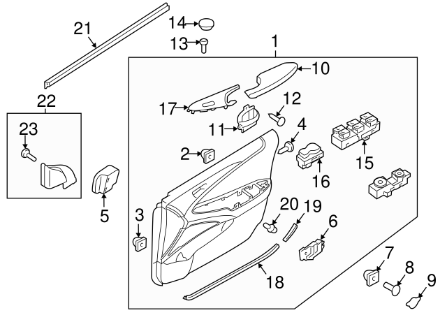 2011-2014 Hyundai Sonata Pull Handle 82730-3S000-RAS | OEM Parts Online