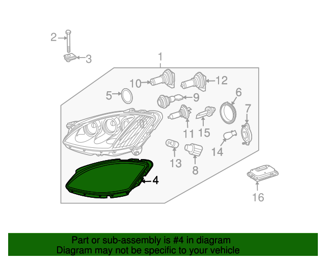 221-826-01-58 - Seal 2007-2009 Mercedes-Benz | Mercedes-Benz USA Parts