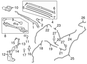 2017-2020 Honda CR-V Tank, Washer (2.5L) 76841-TLA-A01 | OEM Parts Online