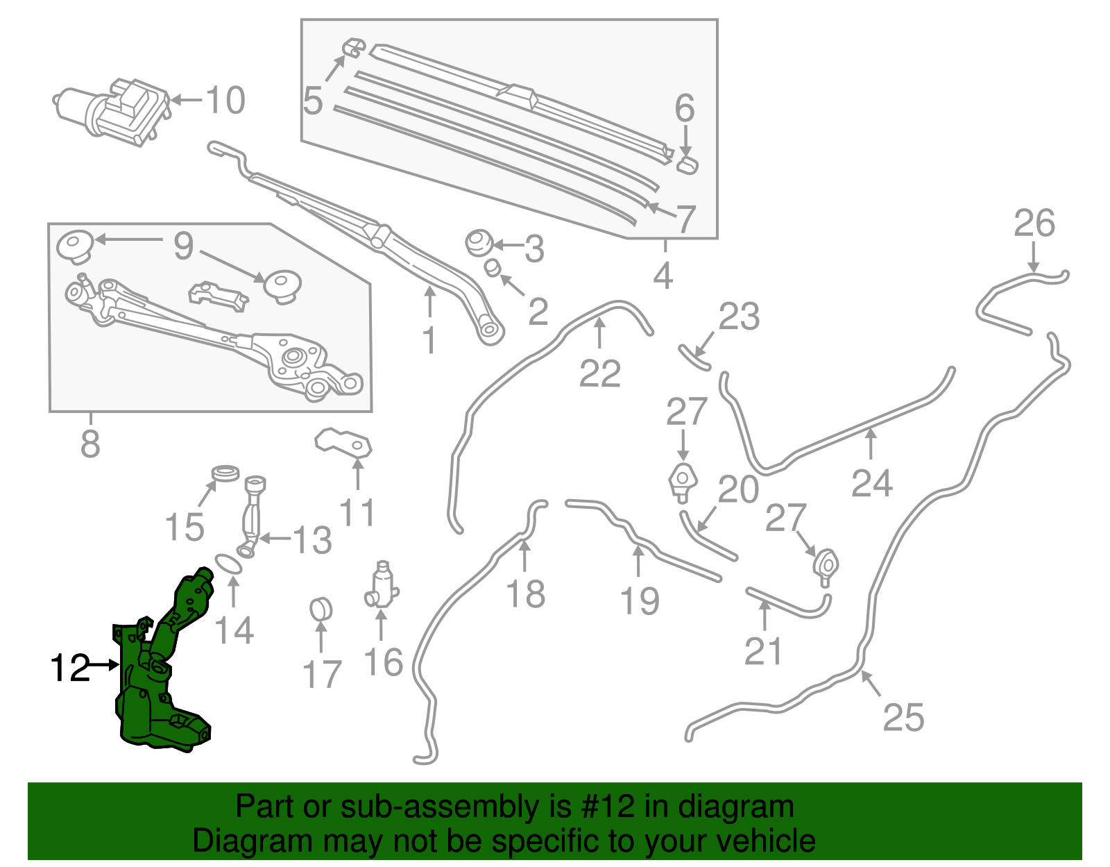 2017-2022 Honda CR-V Reservoir 76841-TLA-A01 | Honda Factory Parts