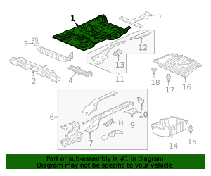 04655-TLA-A00ZZ - Rear Floor Pan 2017-2022 Honda CR-V | Honda Parts Online