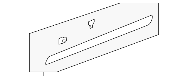 Genuine OEM Acura - Lower Molding Part# 75312-TJB-A01 | Acura Parts For ...