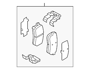 58302-1RA30 - Brake Pads Rear 2012-2017 Kia Rio | Kia.Parts