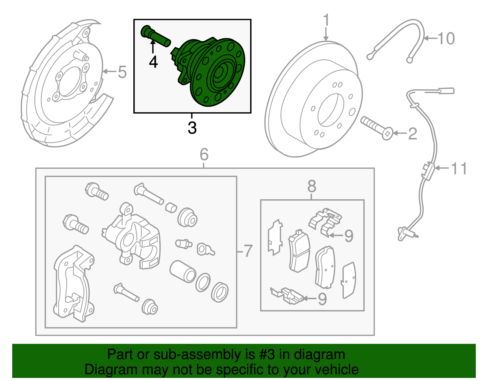 52750-0U000 - Hub Assembly 2012-2017 Kia Rio | Kia.Parts Store