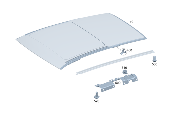 254-782-11-00 - Seal, Sliding Sunroof 2023-2024 Mercedes-Benz GLC300 ...