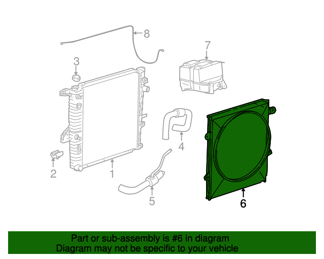 Genuine OEM Ford Part - Shroud F87Z-8146-AC | Genuine OEM Ford Parts ...