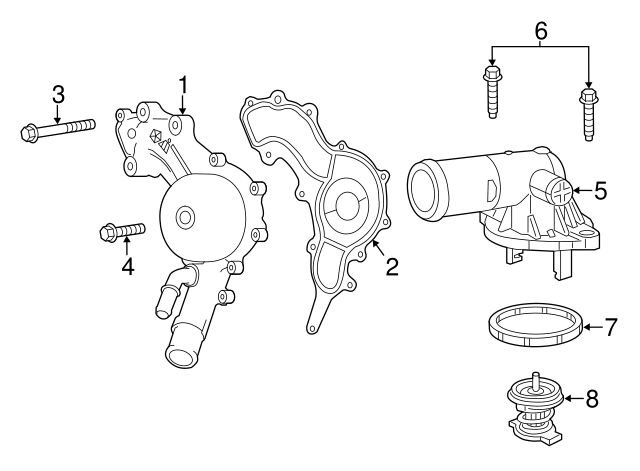 2011-2021 Mopar Thermostat Housing 5184977AH | TascaParts.com
