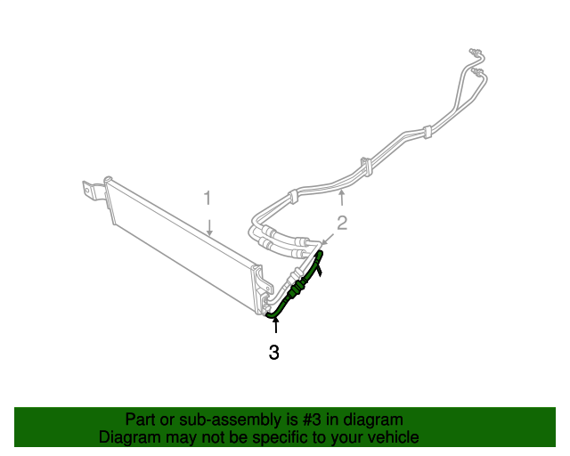 2007-2011 Jeep Wrangler Cooler Line 68003503AA | TascaParts.com