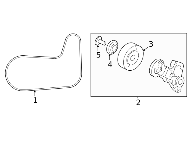 31110-61A-A01 - Serpentine Belt 2021-2024 Acura | AutoNation Parts