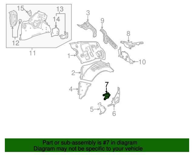 84075233 GM Driver Side Body Side Outer Panel Extension | GM Parts Store
