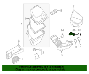 13718580439 - 2018-2023 BMW Resonator Mount (13-71-8-580-439) | BMW of ...