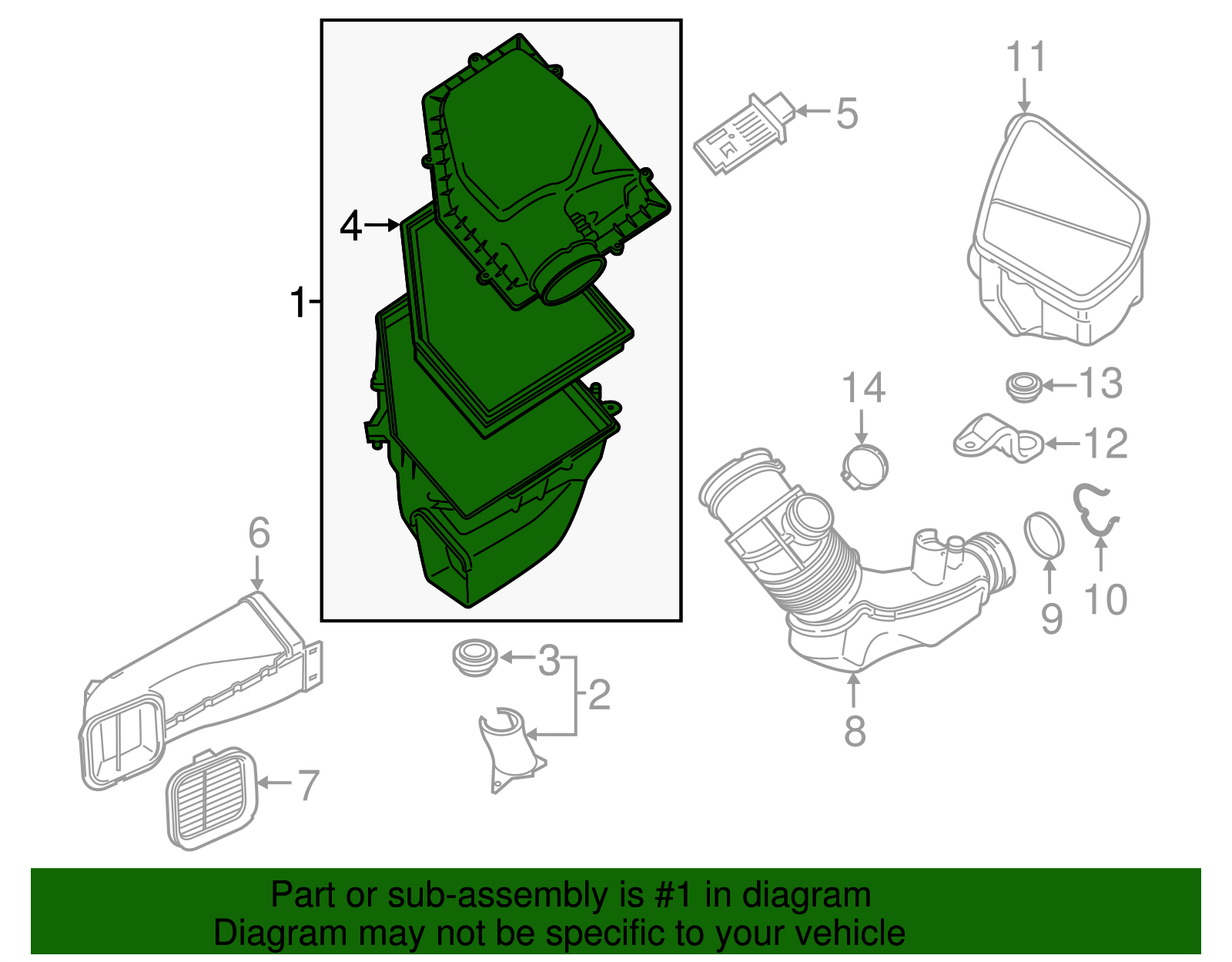 2018-2024 BMW Air Cleaner Assembly 13718620473 | OEM Parts Online