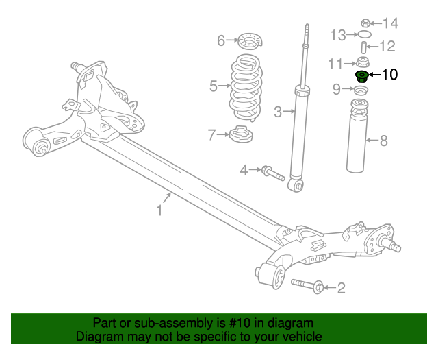 2014-2024 Mitsubishi Lower Mount 4162A194 | Mitsubishi Parts Warehouse