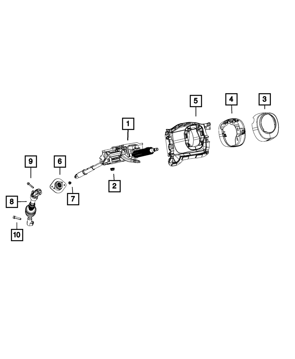 2019-2024 Ram 1500 Steering Column Shroud 5YK21TX7AA | Miracle Mopar