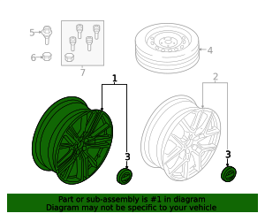 Genuine 20-Inch 8-Spoke Black Diamond Cut Alloy Wheel for 2018-2021 ...