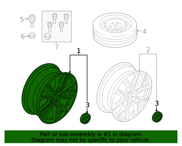2018-2021 Volvo XC60 20 Inch Aluminum Rim Alloy Wheel 8 Spoke Black ...