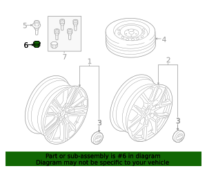 2016-2022 Volvo Wheel Bolt Cap 31423906 | NewAutoParts.com