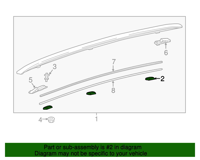 2016-2022 Lexus Luggage Rack Seal 63437-0E080 | OEM Parts Online