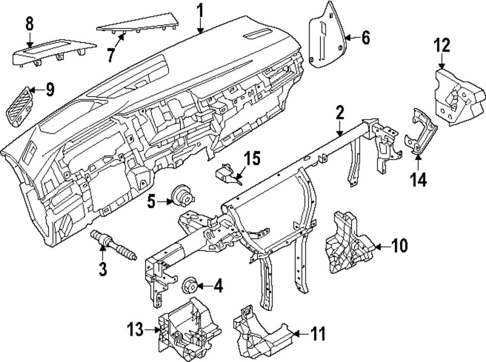2022-2024 Volkswagen Reinforced Beam 5H1-857-017-A | OEM VW Parts Haus