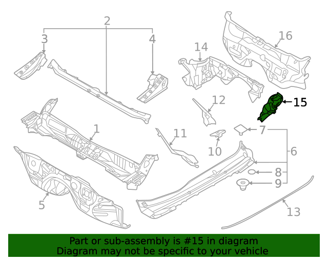 2020-2022 Subaru Insulator 90815AN02A | OEM Parts Online