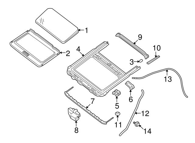 2009-2014 Nissan Maxima Side Trim 91380-9N02A | OEM Parts Online