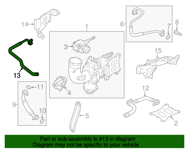 2018-2020 Audi Q5 Return Line 06L-121-492-M | Audi USA Parts