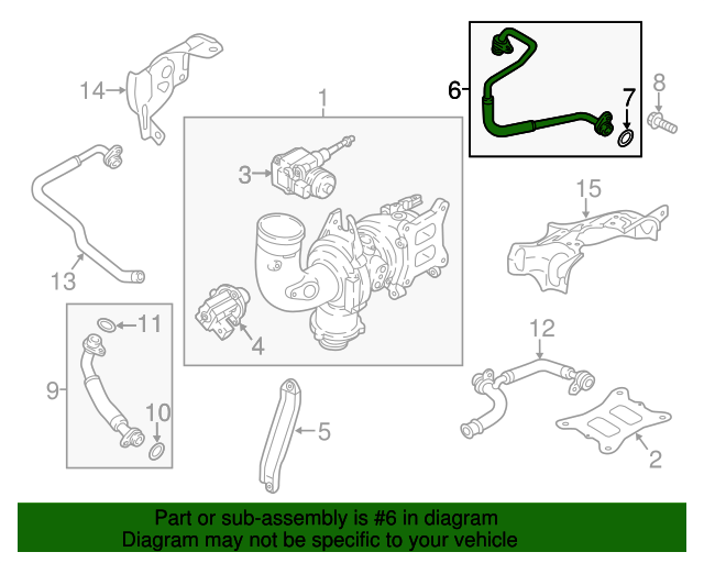 06L-145-778-M - Oil Inlet Tube 2018-2020 Audi Q5 | Audi OEM Parts