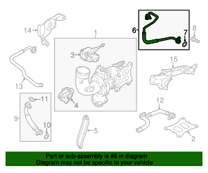 2018-2020 Audi Q5 Turbocharger Oil Line 06L-145-778-M | Audi USA Parts