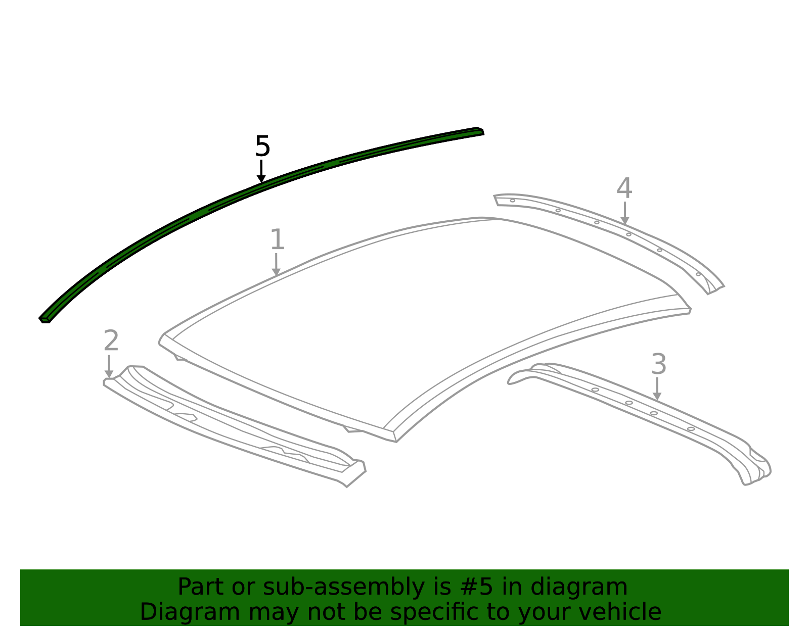 74316-TBA-A11 - 2018-2022 Honda - Molding Assembly L Roof | Genuine ...
