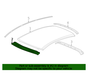 62120-TBA-305ZZ - Rail Set Front Roof - 2017-2021 Honda | Honda Factory ...
