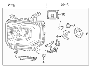 2016-2019 GM Headlight Assembly - Driver's Side (LH) 84568272 ...
