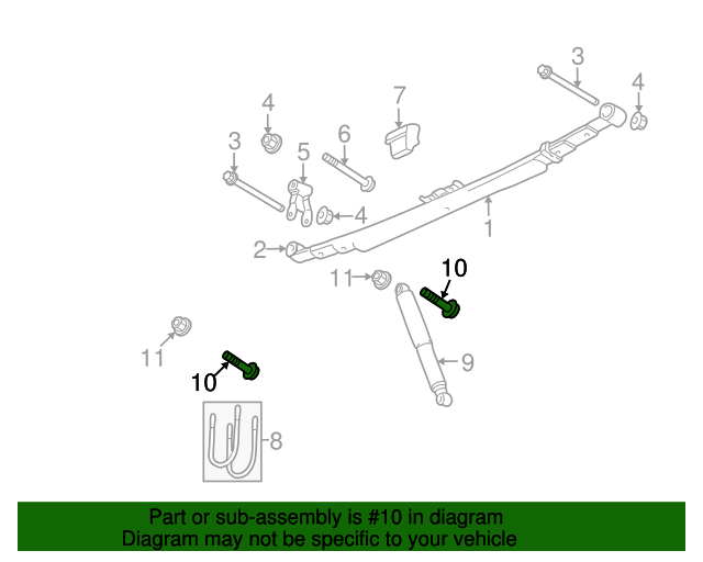 1994-2024 Mopar Shock Bolt 06507654AA | Mopar Parts Canada