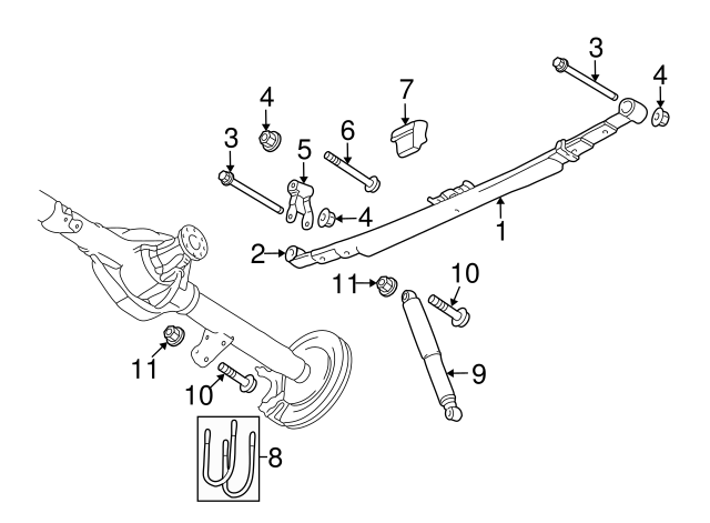 1994-2024 Mopar Shock Bolt 06507654AA | Mopar Parts Canada