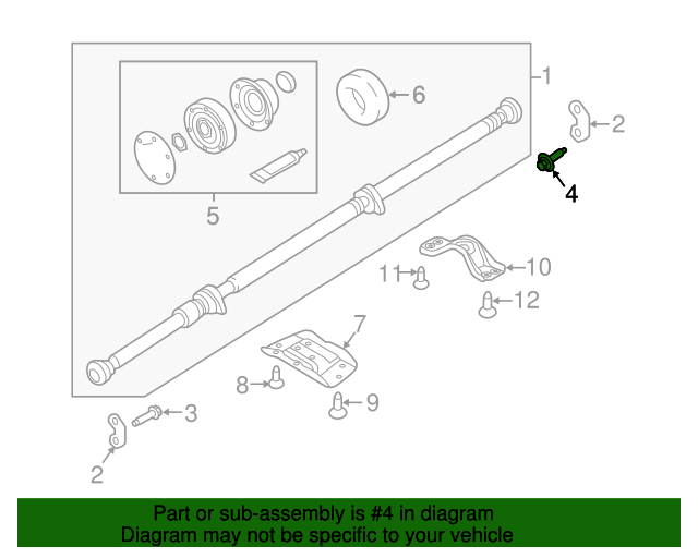 2016-2020 Volvo Drive Shaft Front Bolt 988143 | TascaParts.com