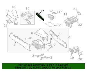 2021-2024 Toyota Mirai Front Panel 58834-62020-C2 | Toyota Parts Center