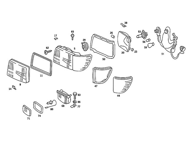 000-820-00-66 - Lens 1972-1985 Mercedes-Benz | Mercedes-Benz USA Parts