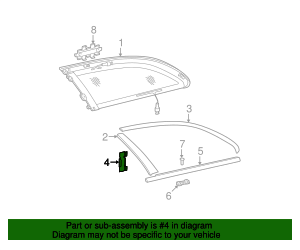 011-988-16-78 - Quarter Panel Reveal Molding Clip 2002-2005 Mercedes ...