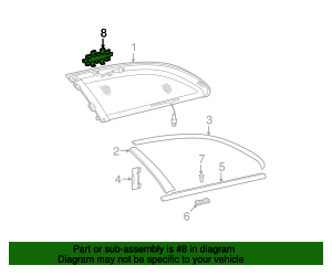 011-988-15-78 - Molding Strip Clip 2002-2005 Mercedes-Benz | Mercedes ...
