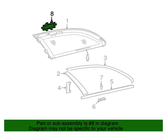 011-988-15-78 - Molding Strip Clip 2002-2005 Mercedes-Benz | Mercedes ...