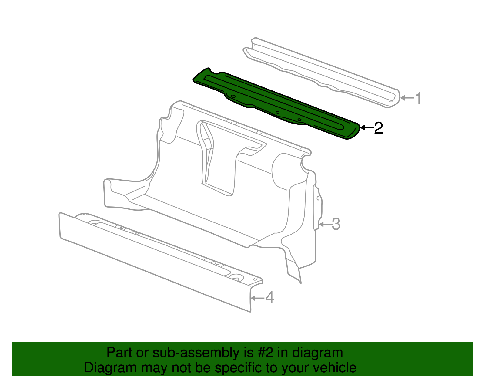 1997-2005 GM Reinforcement 22608916 | OEM Parts Online