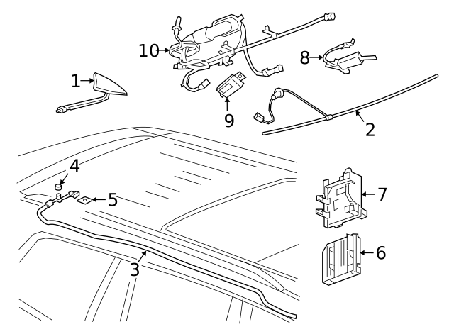 2021-2023 Cadillac XT6 F Cable 84926926 | TascaParts.com
